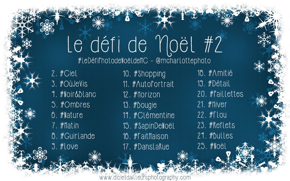 Le défi photo de Noël | Un jour, une vie